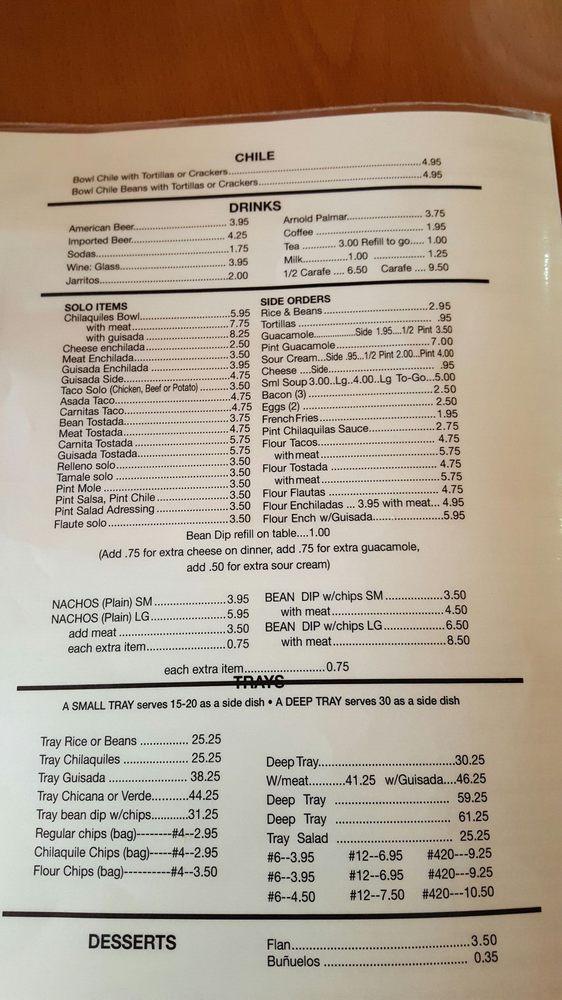 Menu at New Mecca Cafe, Pittsburg