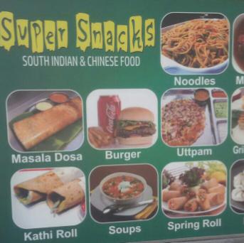 Menu at Super Snacks, Ludhiana