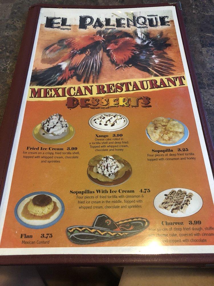 Menu at El Palenque Mexican Grill restaurant, Buffalo