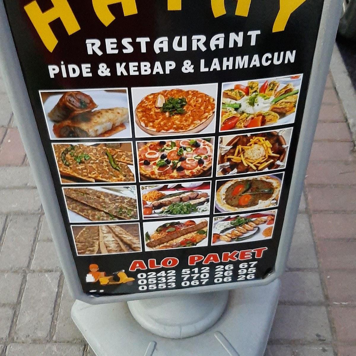 Carta de HATAY RESTAURANT, Güller Pınarı Mahallesi