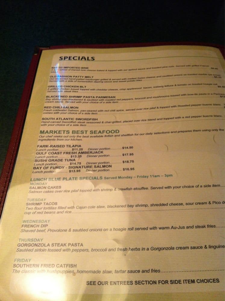 Menu at The Half Shell restaurant, Memphis, Winchester Rd