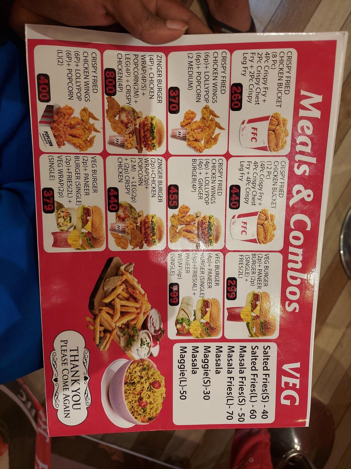 Menu at Fresh Fried Chicken (FFC), Patna