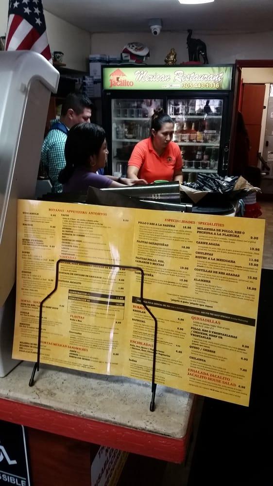 Menu at Jacalito #1 | Mexican Restaurant in Coral Gables, Miami, W ...