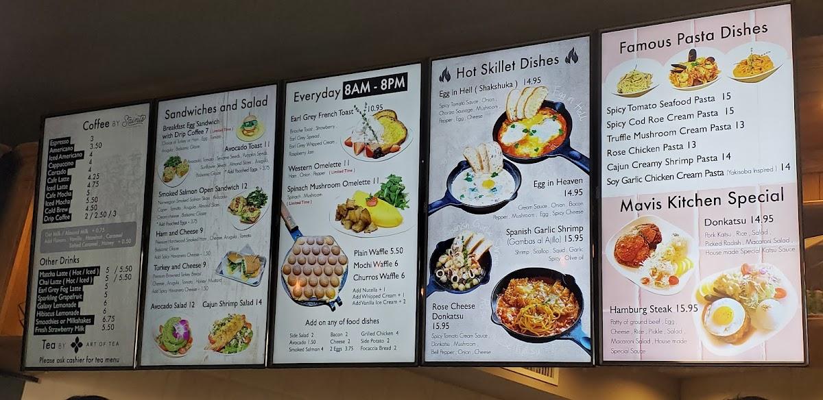 Menu at Mavi's Pizza and Pasta pizzeria, Fort Lee