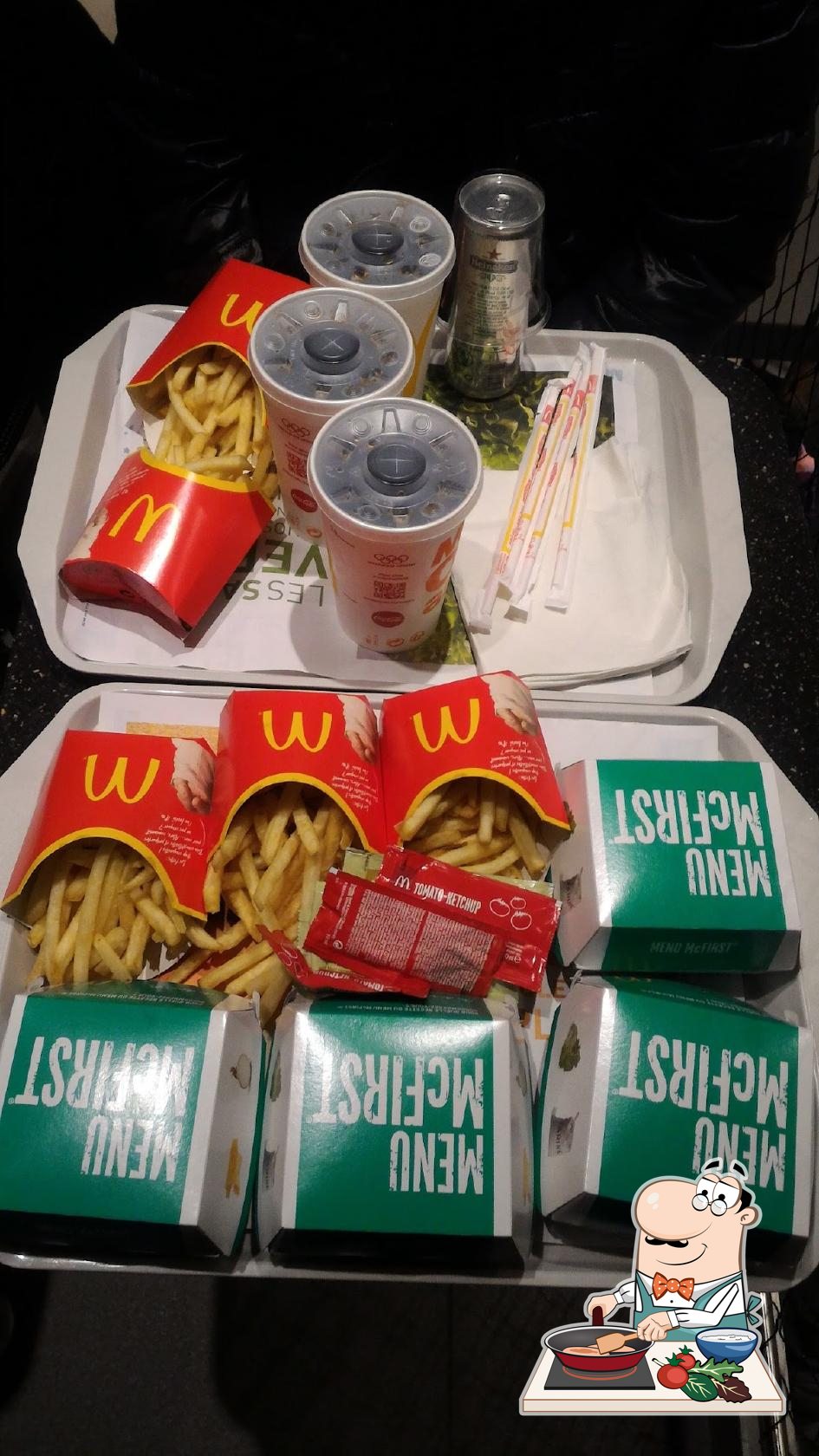 McDonald's fast food, Paris, 140 Avenue Des Champs Elysées - Menu du ...