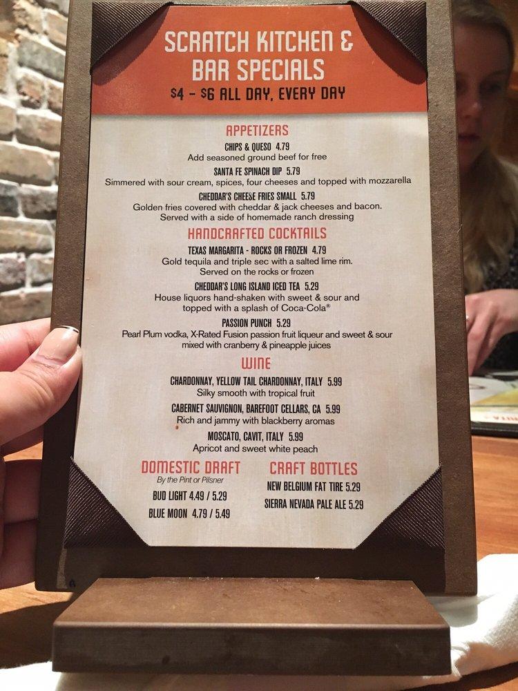 Menu at Cheddar's Scratch Kitchen restaurant, Daytona Beach, W ...