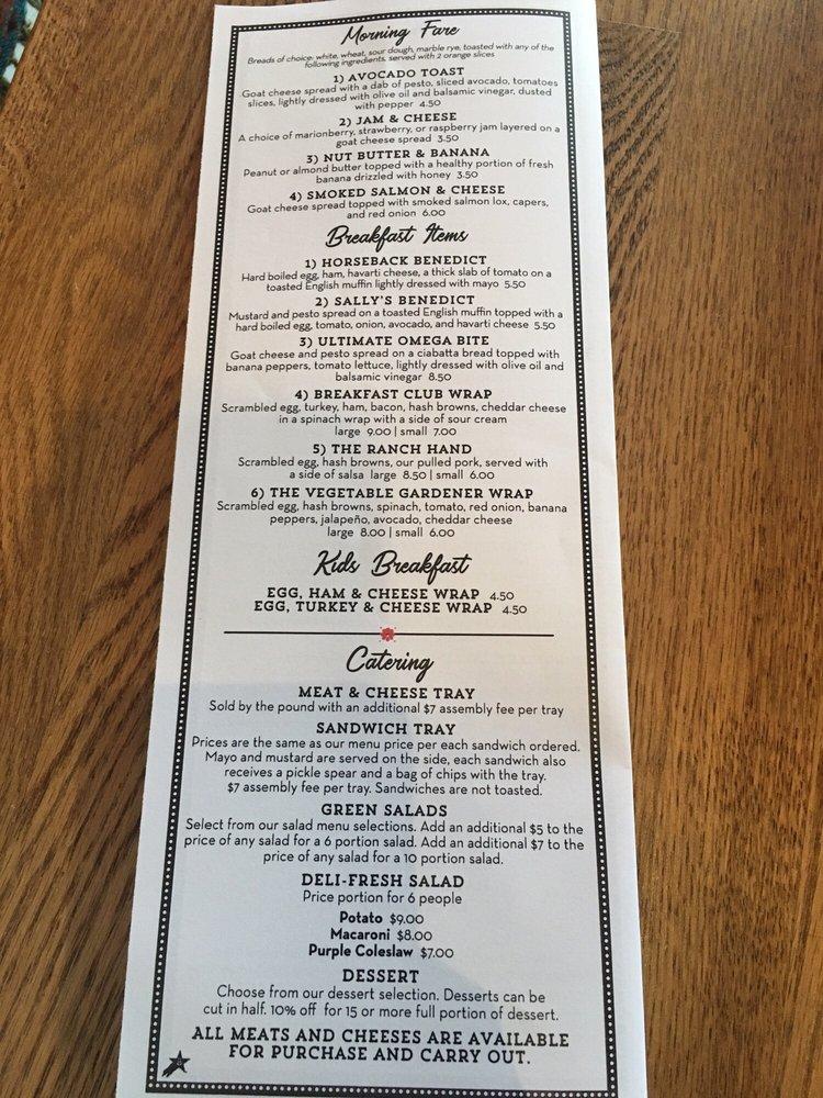 Menu at E Street Deli pub & bar, Rupert