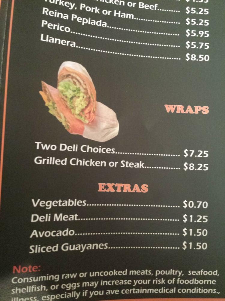 Menu at The Bread Shop restaurant, Fort Lauderdale