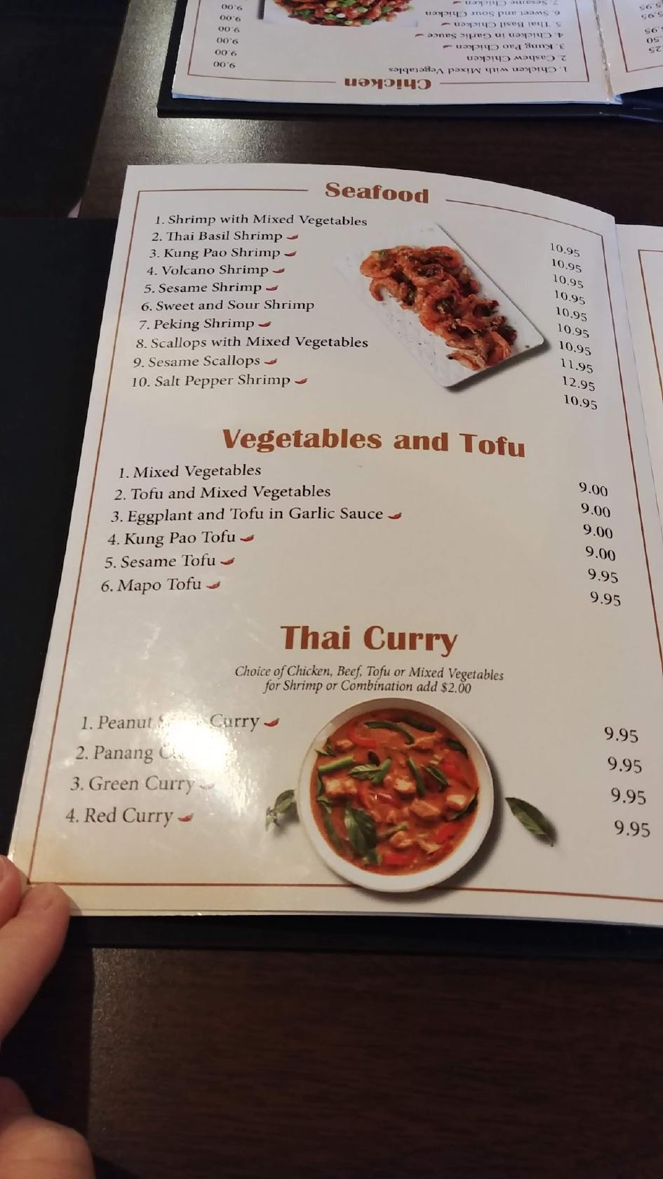 Menu at Eric's New Asian Café (take out only) restaurant, Berthoud