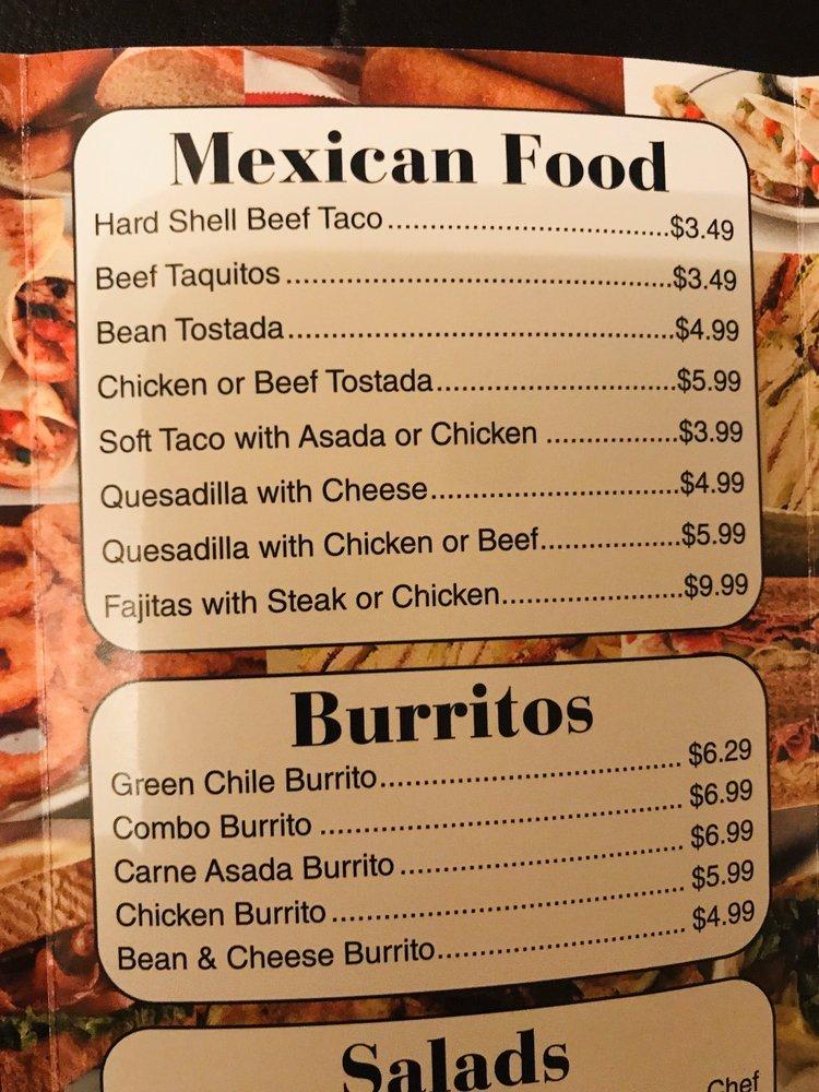Menu at Kosmos Burgers restaurant, San Dimas