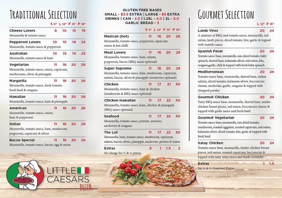Menu at Little Caesars Pizza pizzeria, Belair