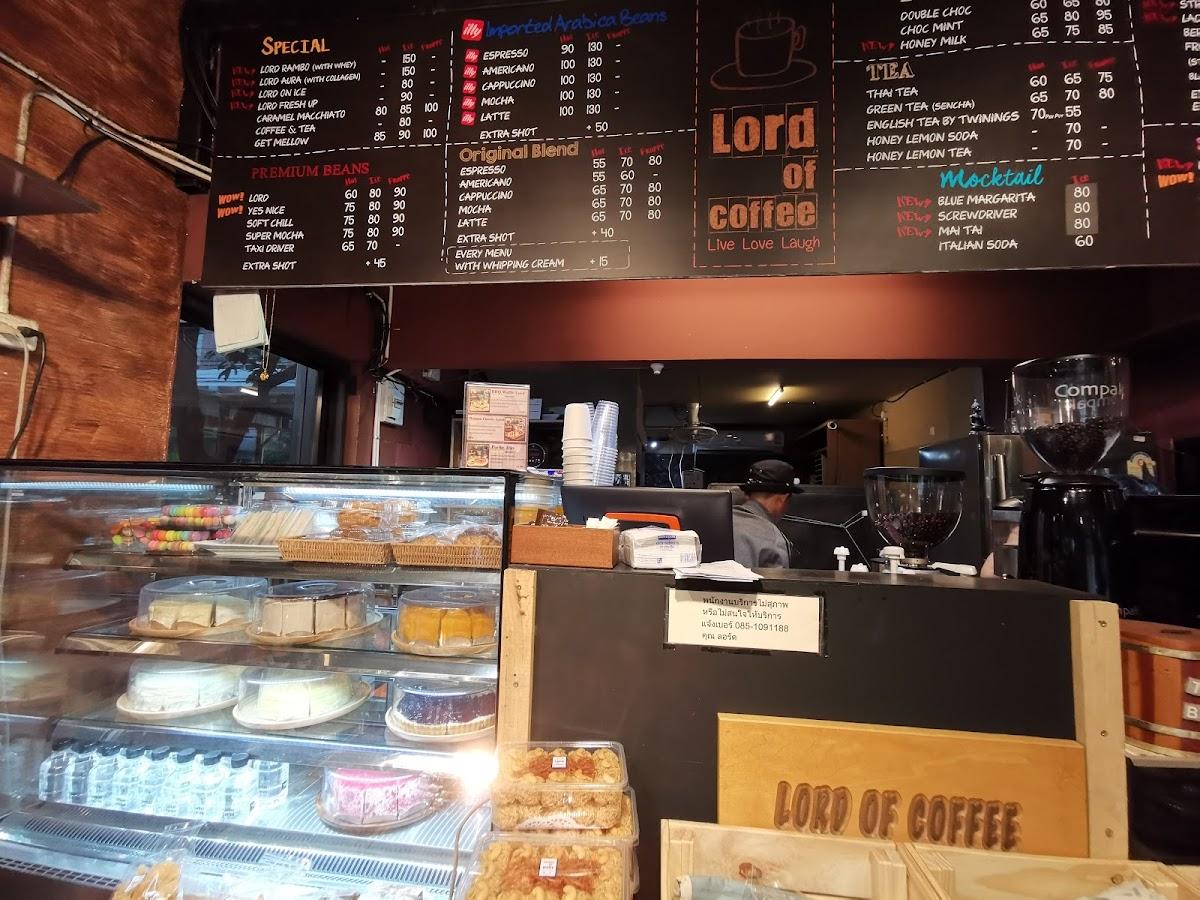 Menu at Lord of Coffee House, Bangkok, 159/18 หมู่บ้านสัมมากร (บางกะปิ ...