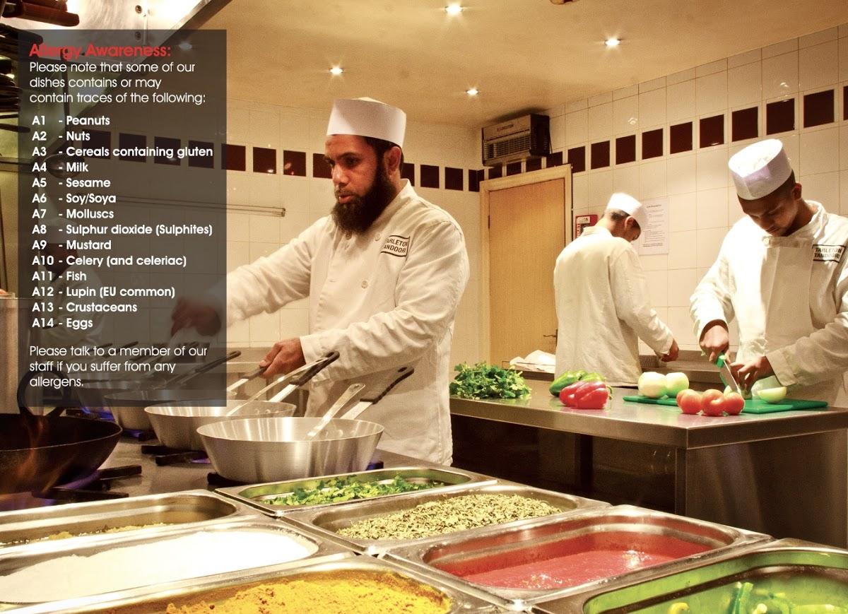 Menu at Tarleton Tandoori fast food, Tarleton
