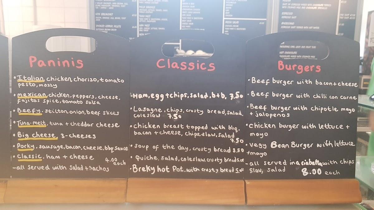Menu at The Pumphouse Cafe, Wellingborough