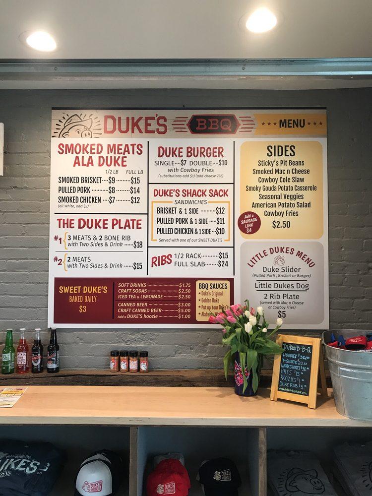 Menu at Dukes BBQ Shack, Wentzville