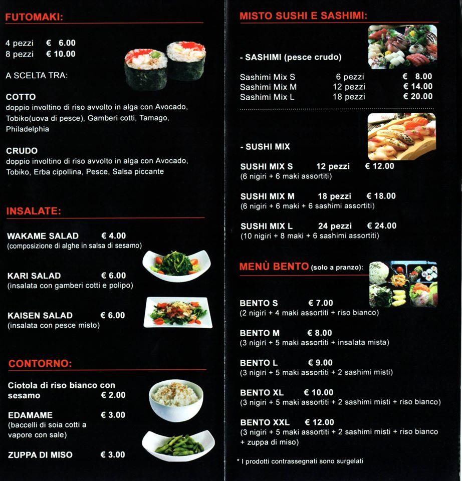 Menu at Hello Sushi - Sushi Bar, Sondrio