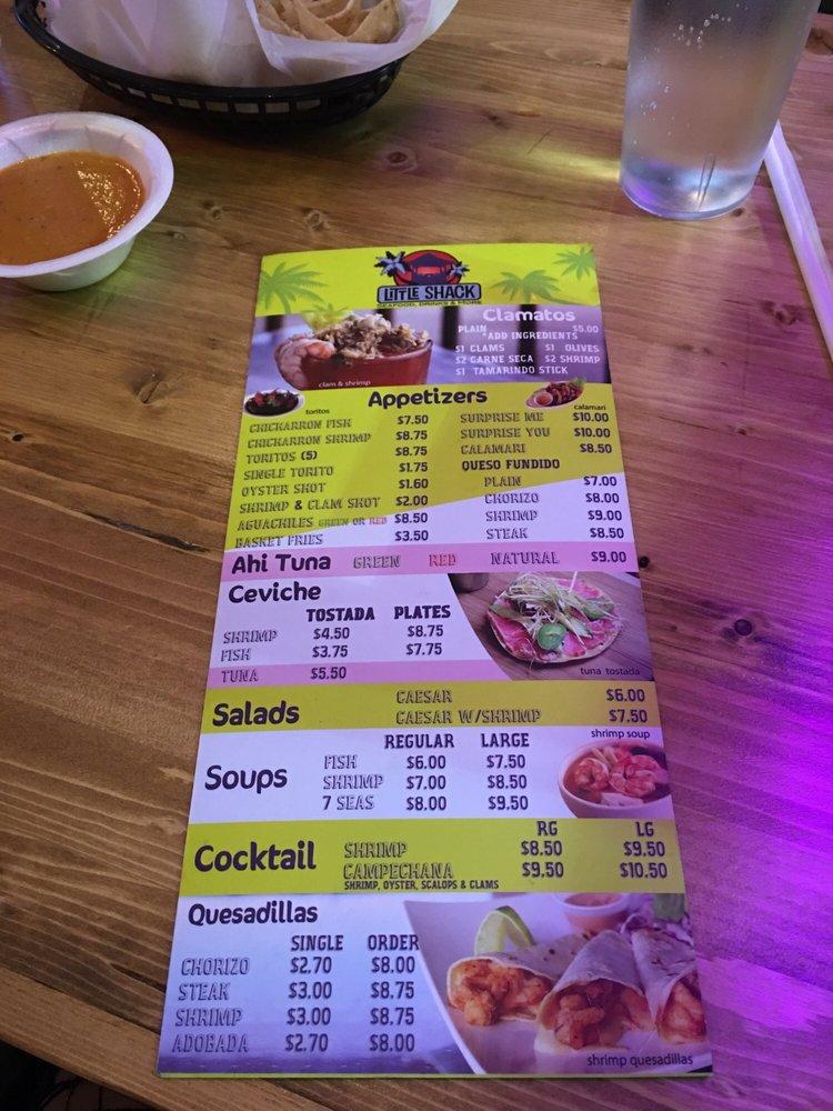 Menu at Little Shack pub & bar, El Paso, 865 Resler Dr h