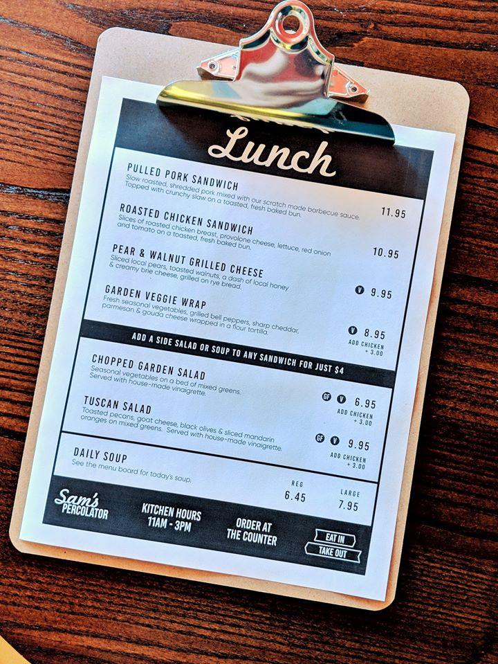 Menu at Hungry Sam's restaurant, Chatham-Kent, 85 Thames St