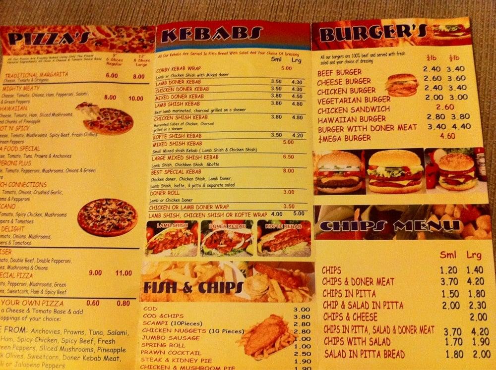 Menu at Corby Take Away Food Shops fast food, Corby