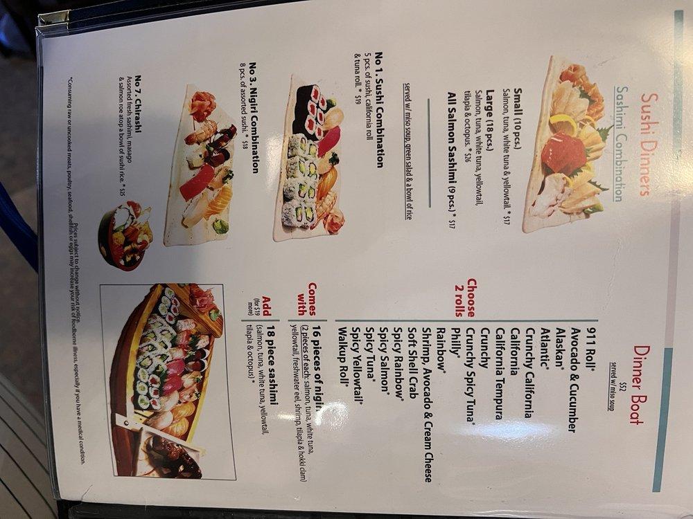 Menu at Miss Saigon restaurant, Tucson, N Campbell Ave