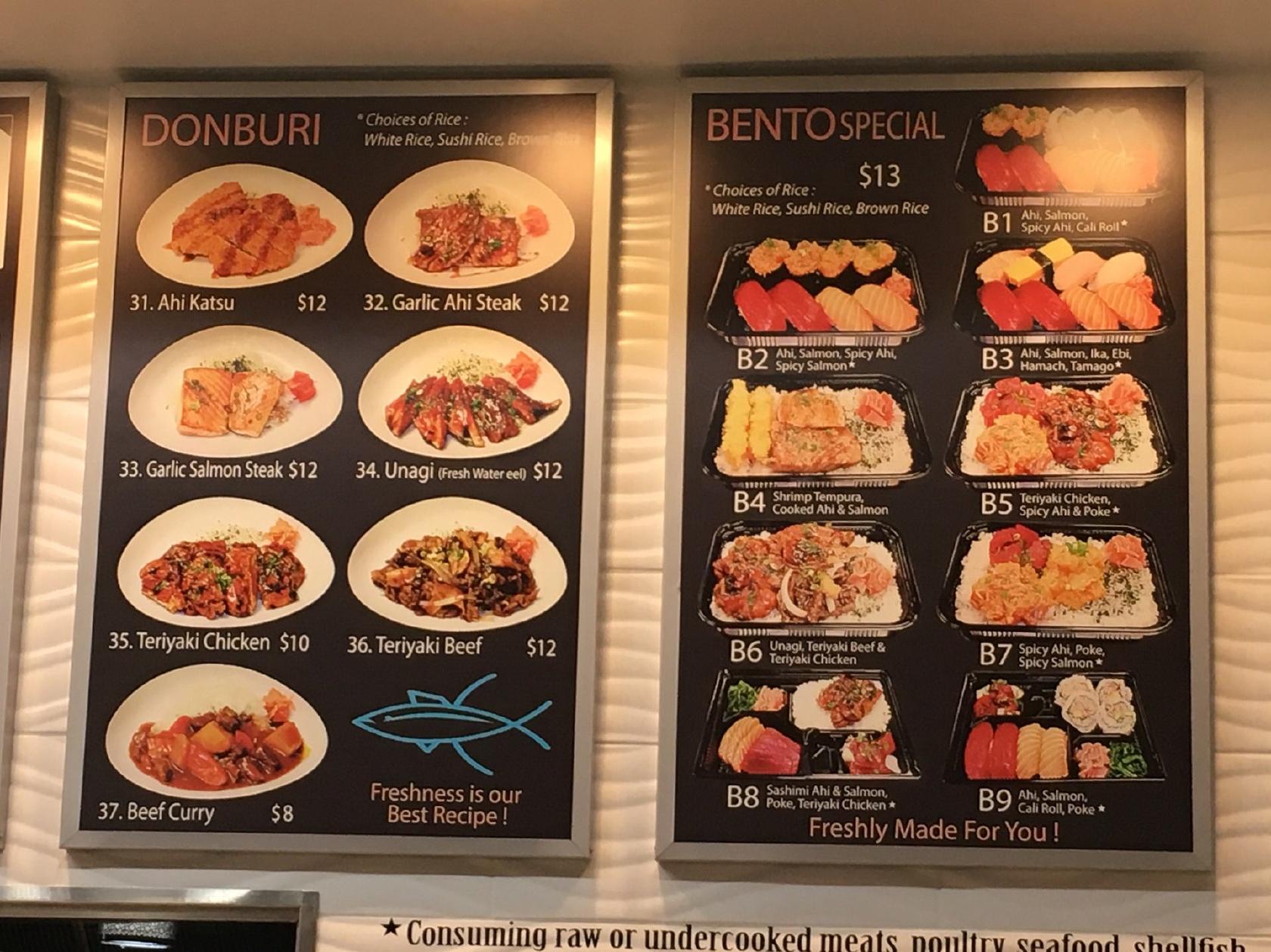 Menu at Ahi and Vegetable - Kapalama restaurant, Honolulu, Dillingham Blvd