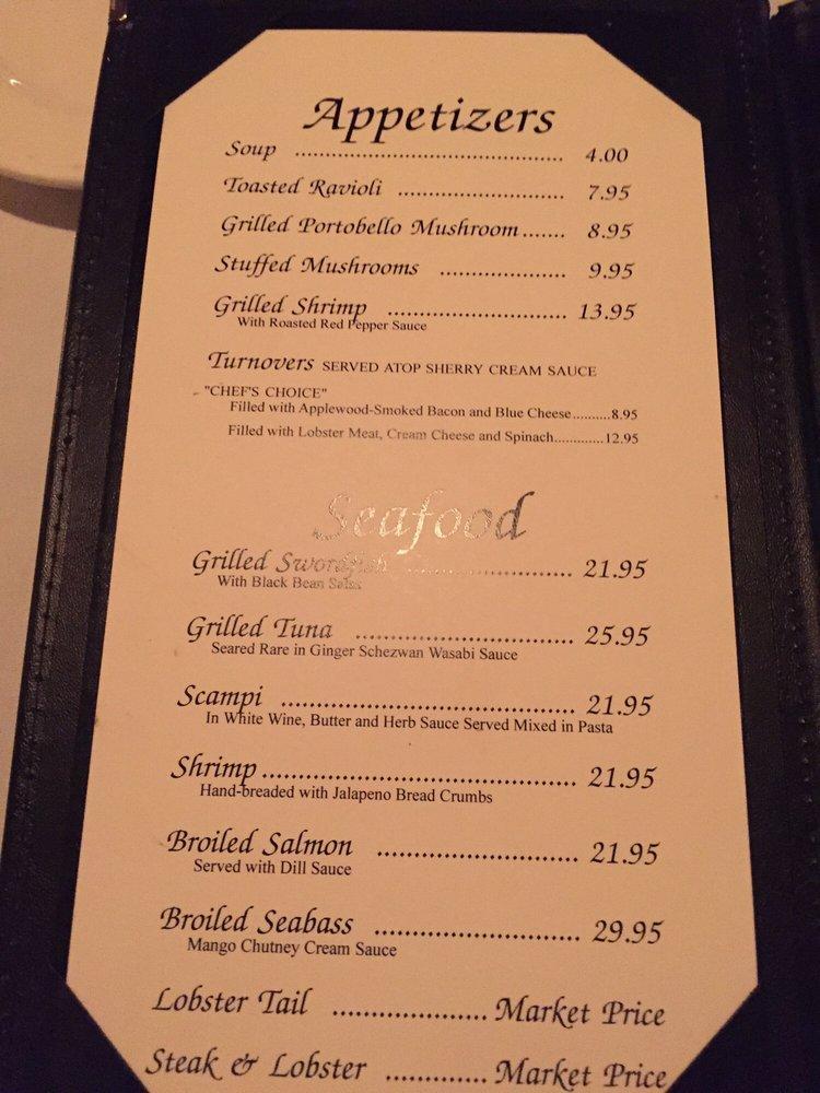 Menu at Andrias Steakhouse, O'Fallon, Old Collinsville Rd
