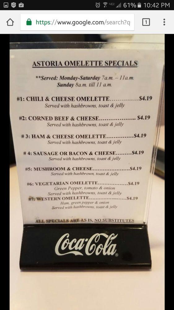 Menu at Astoria Coney Island & Restaurant, Livonia