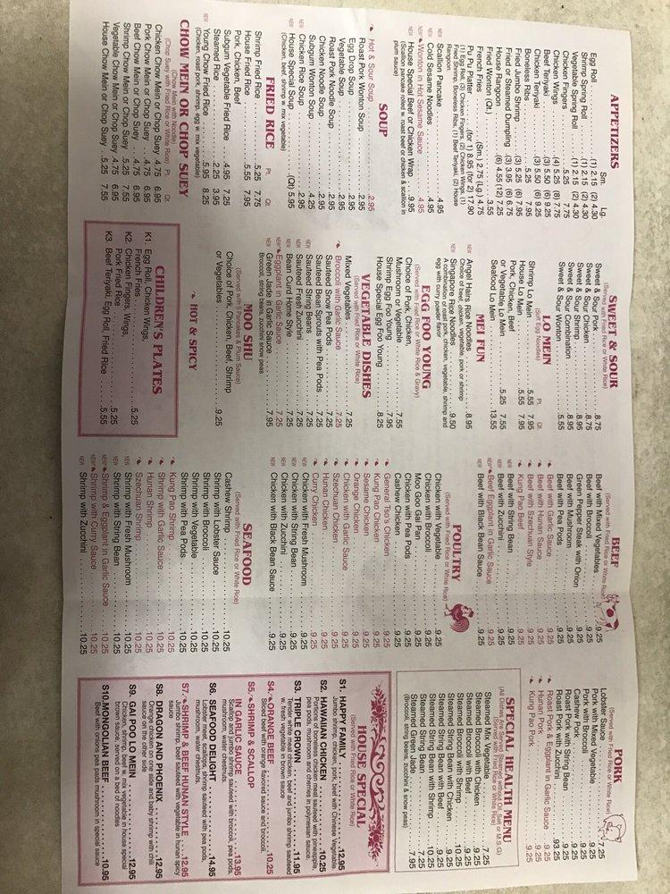 Menu at China Taste restaurant, Windham, 771 Roosevelt Trail Ste 1