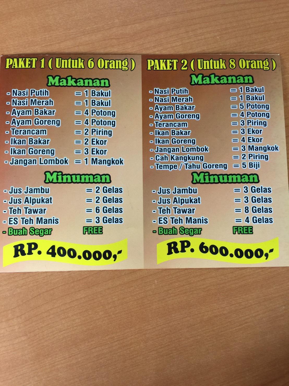 Carta del restaurante PARI GOGO resto, Tangerang