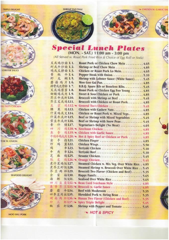 Menu at Dragon Dragon restaurant, Warwick, 878 Post Rd