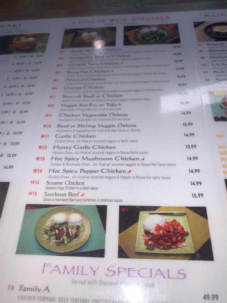 Menu at Harbor Sushi restaurant, Oak Harbor