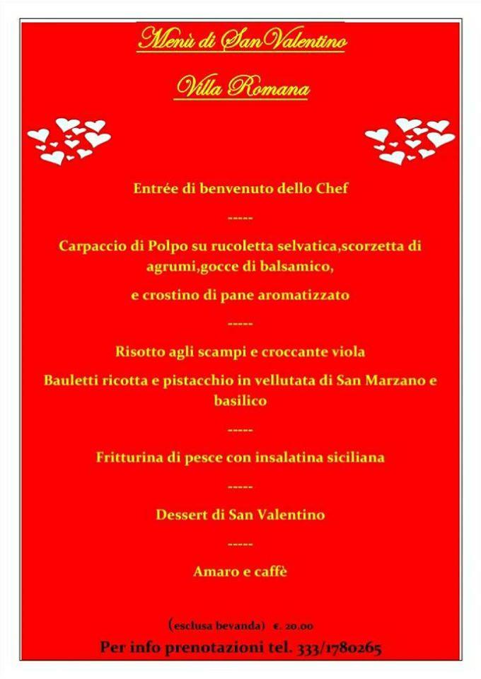 Menu da Lido Ristorante Villa Romana, Avola