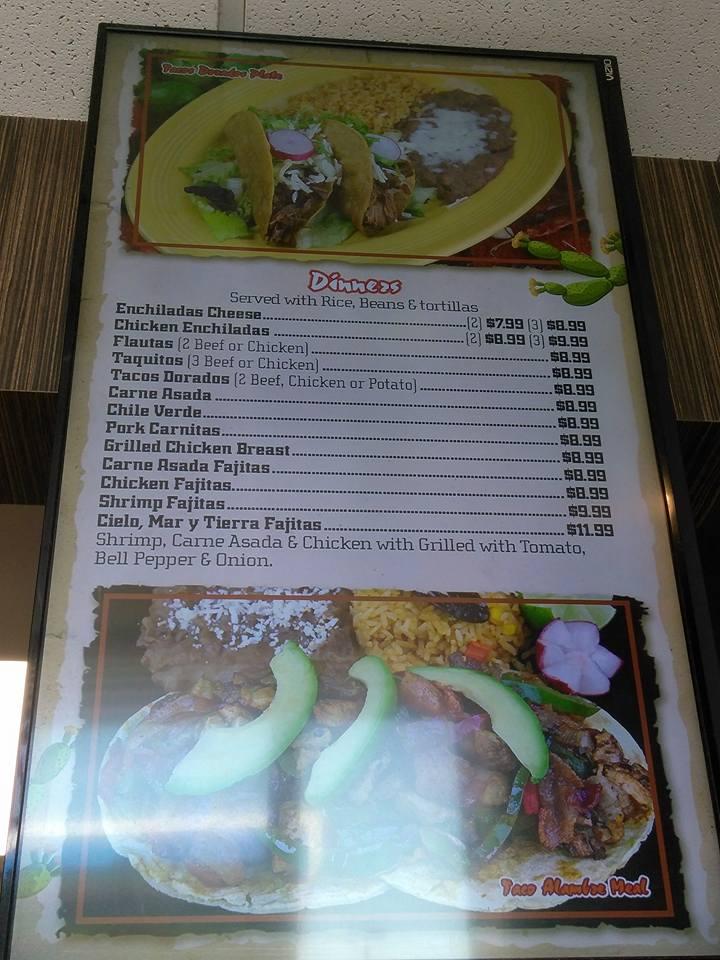 Menu at El Compa Modern Mexican Grill restaurant, Victorville