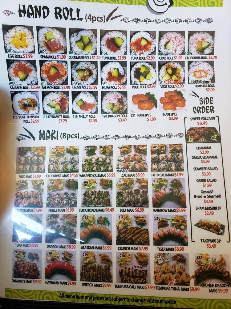 Menu at Sushiman restaurant, San Diego, College Grove Way #104