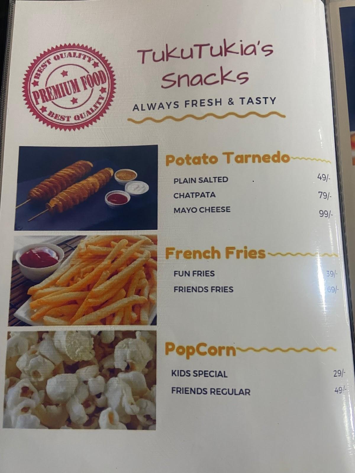 Menu at Tuku Tukia, Phulbani