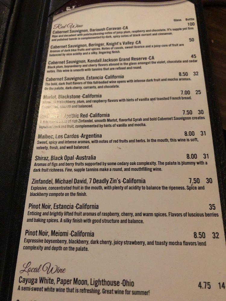 Menu at Angry Bull Steak House steakhouse, Huron, Cleveland Rd E