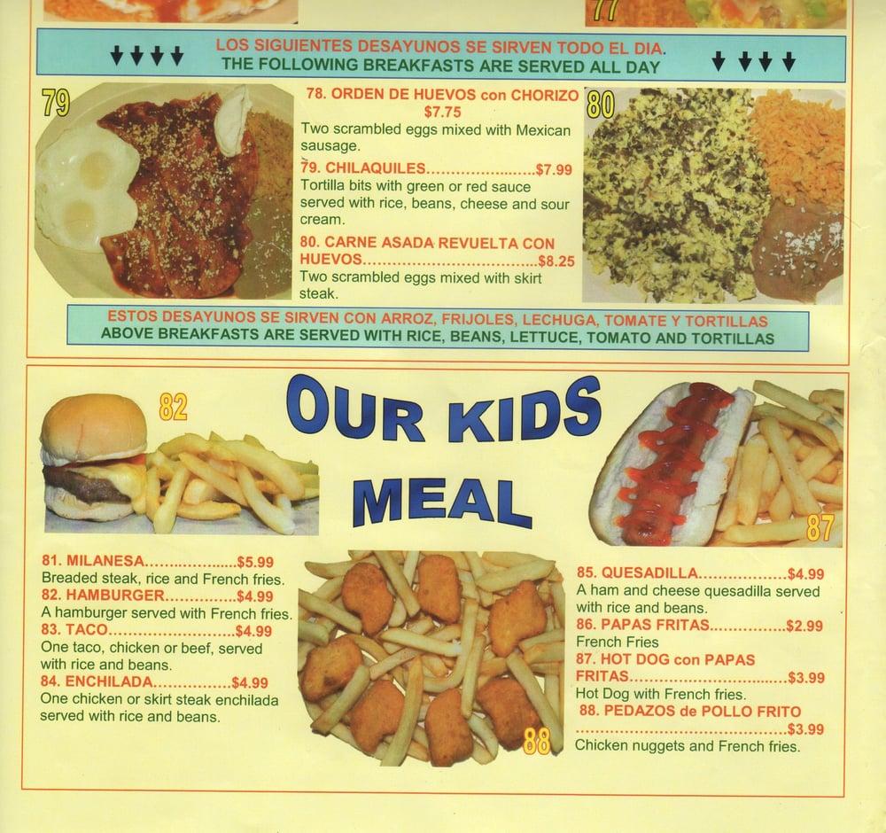 Menu at EL FARO MEXICANN CUISINE restaurant, Elgin, Lillian St