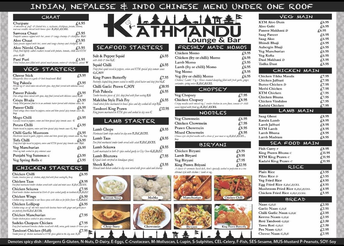 Menu at HEAT Bar & Club, Harrow