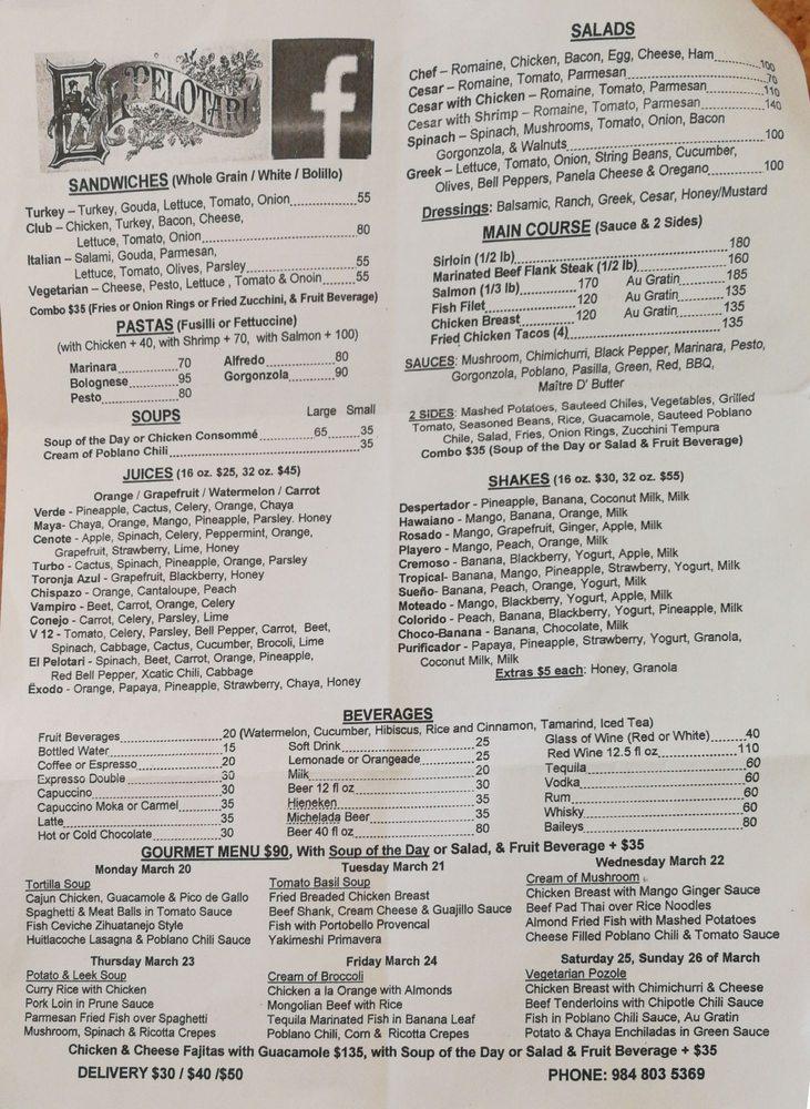 Menu at BURGER Loco Joe restaurant, Playa del Carmen