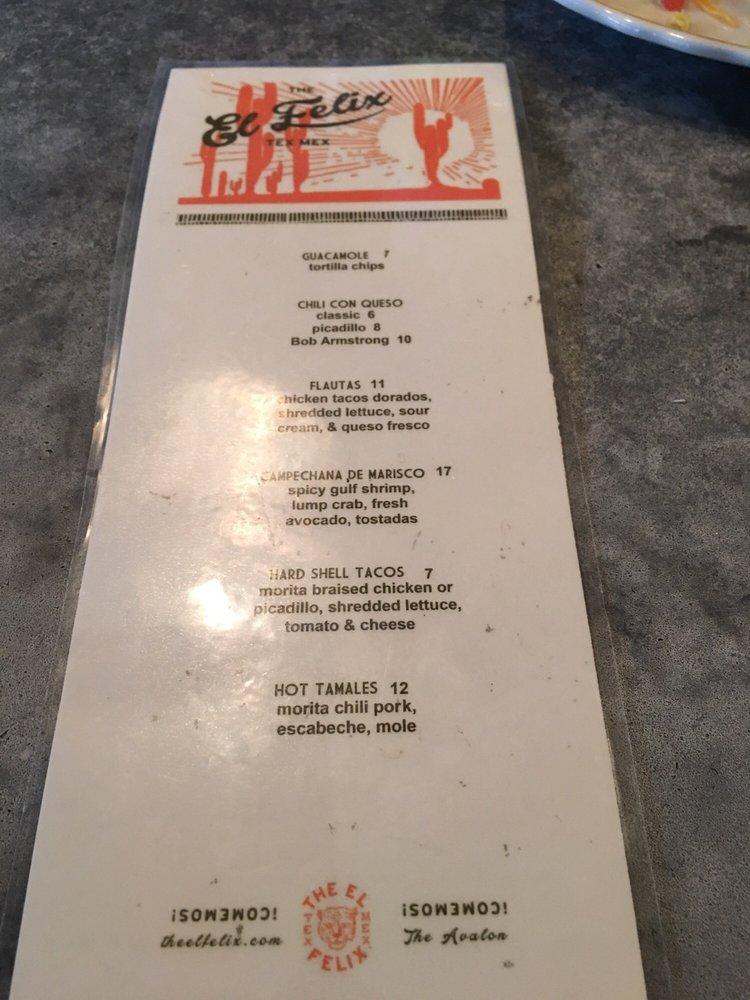 Menu at Superica restaurant, Alpharetta