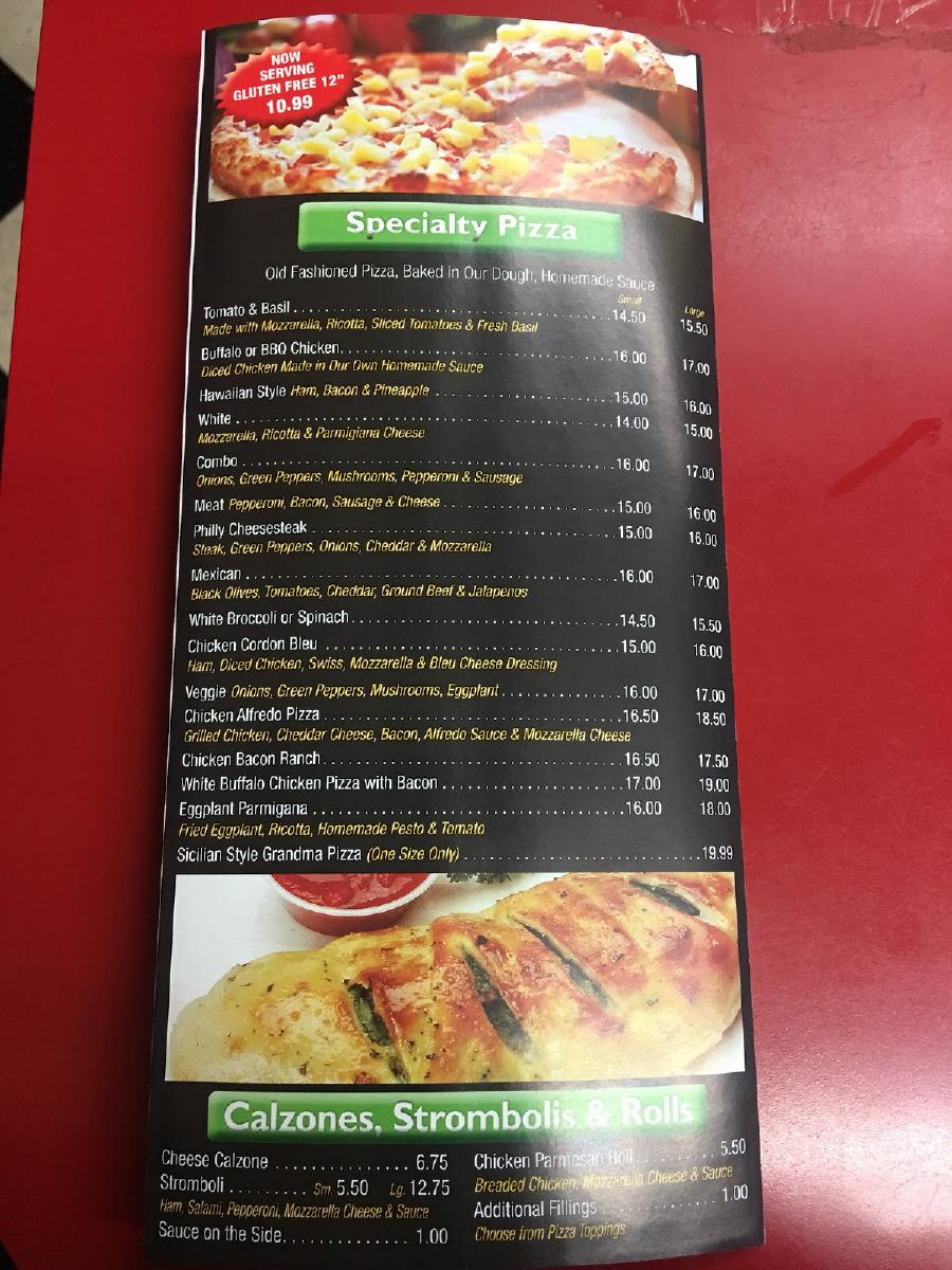 Menu at Two Brothers Pizza 2 pizzeria, Rhinebeck