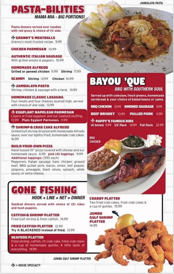 Menu at Fun Zone restaurant, Pearl River