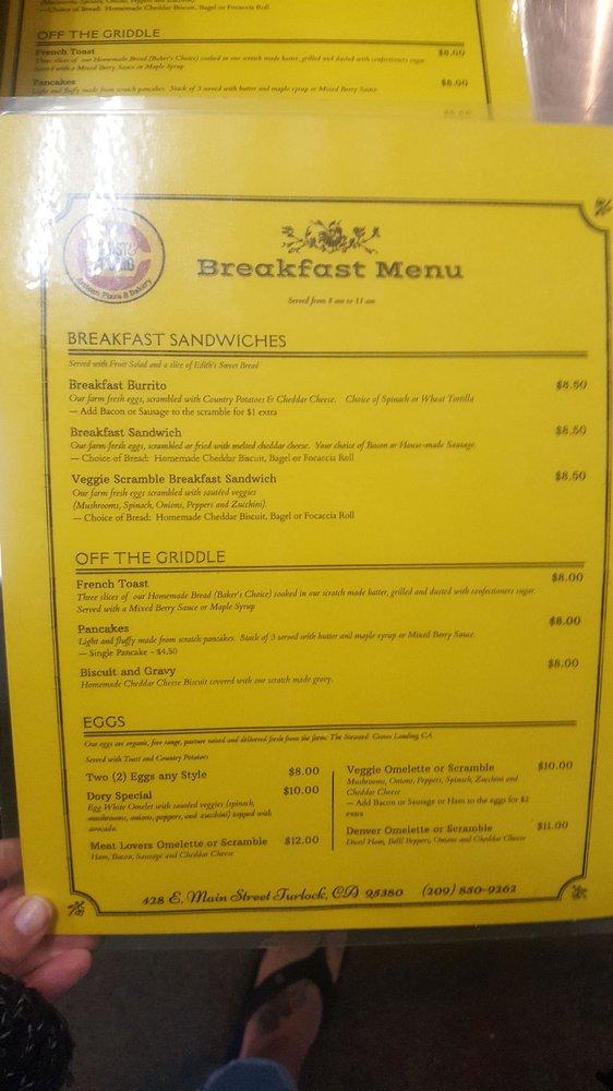 Menu at Crust & Crumb pizzeria, Turlock