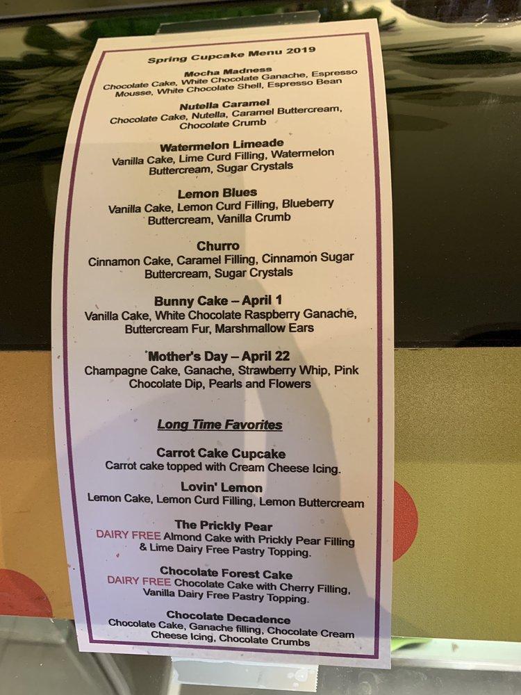Menu at Gourmet Girls Gluten Free Bakery/Bistro, Tucson