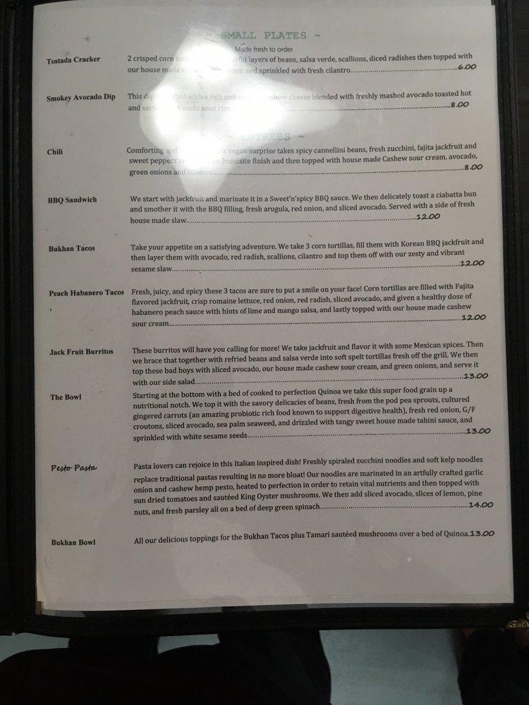 Menu at Cafe Wylde, Everett