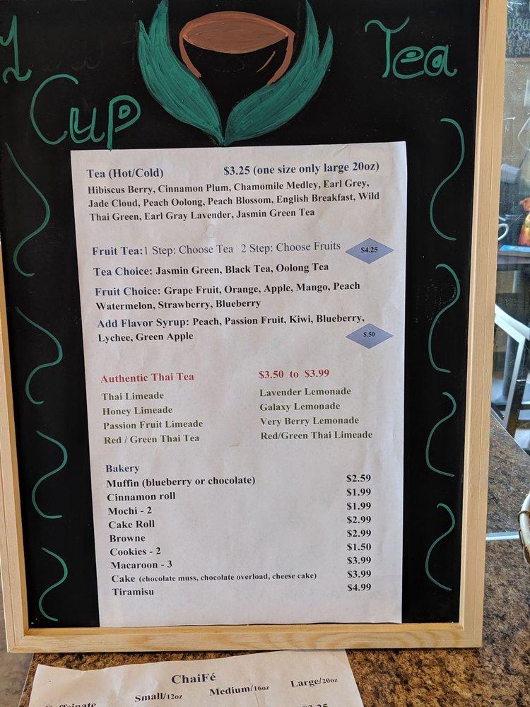 Menu at Cha Fe restaurant, Edmond