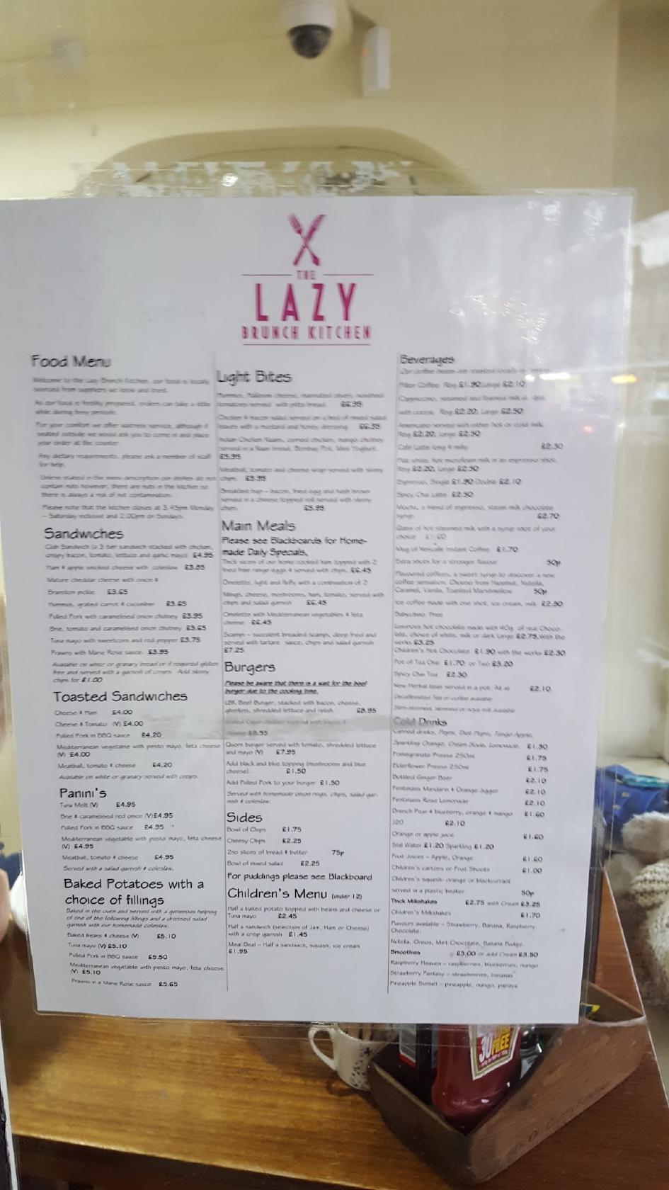 Menu at Jonny's Goring Bar & Kitchen, Worthing