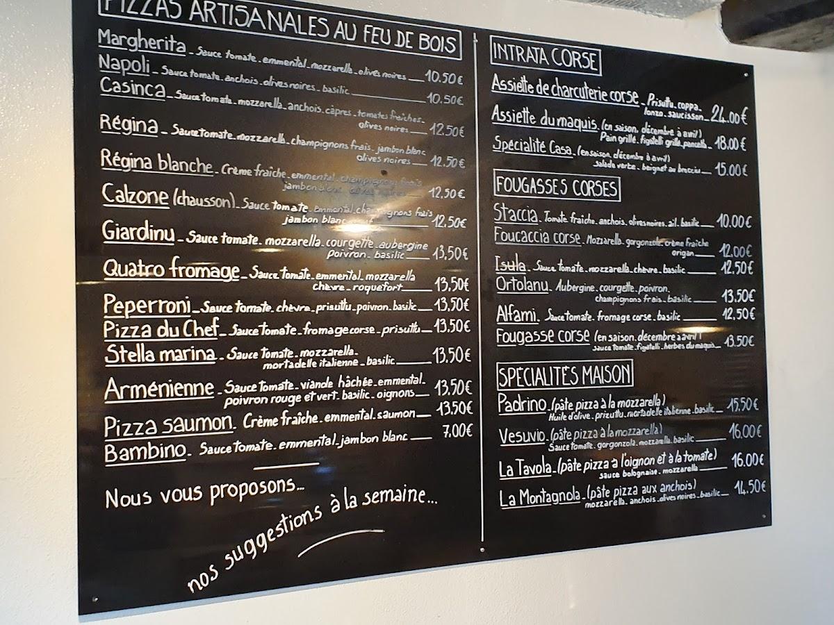 Menu au Chez Roberto pizzeria, Ternay, 12 Pl. de l'Église