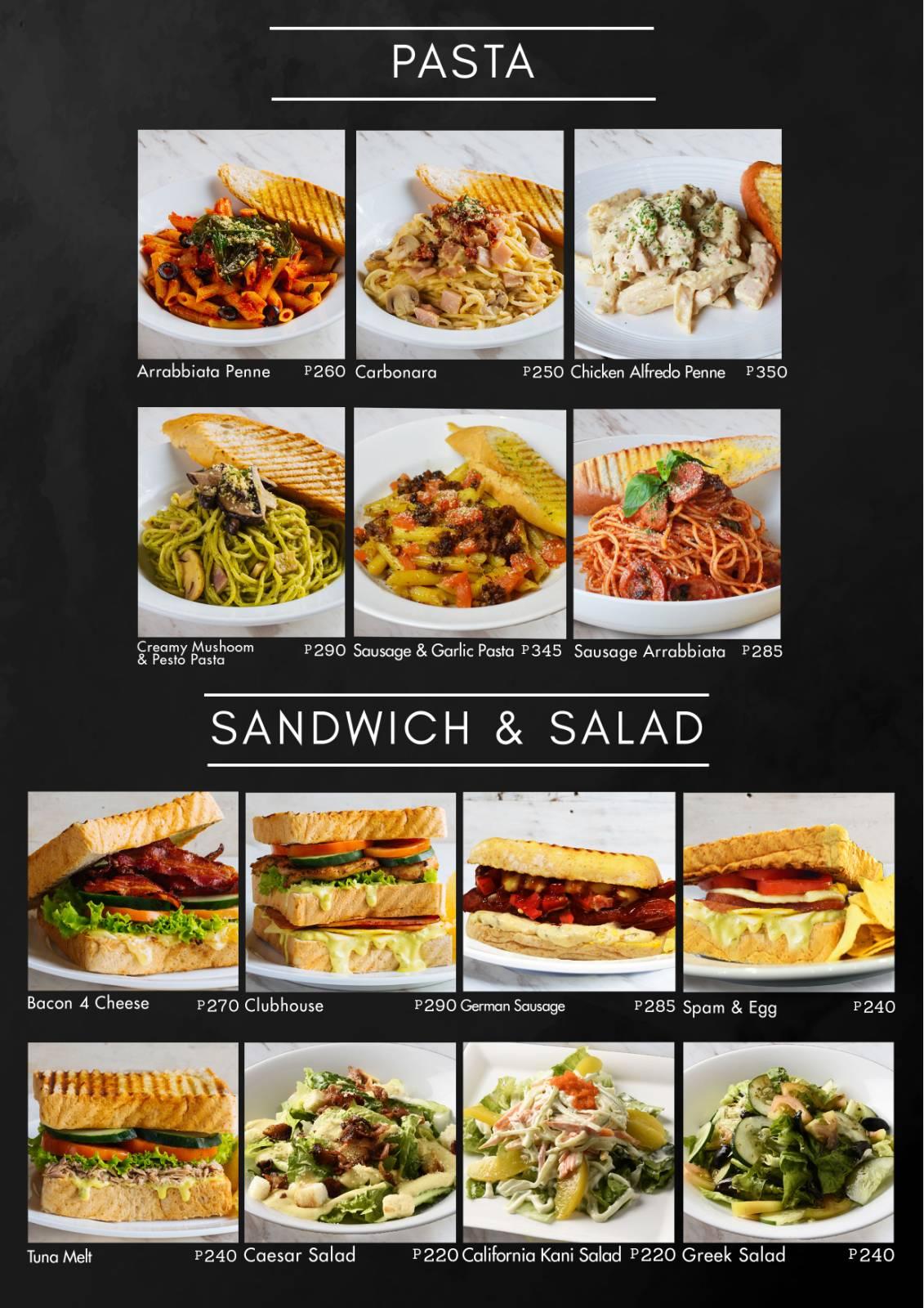 Menu at Coffee Project Dasmariñas cafe, Dasmariñas