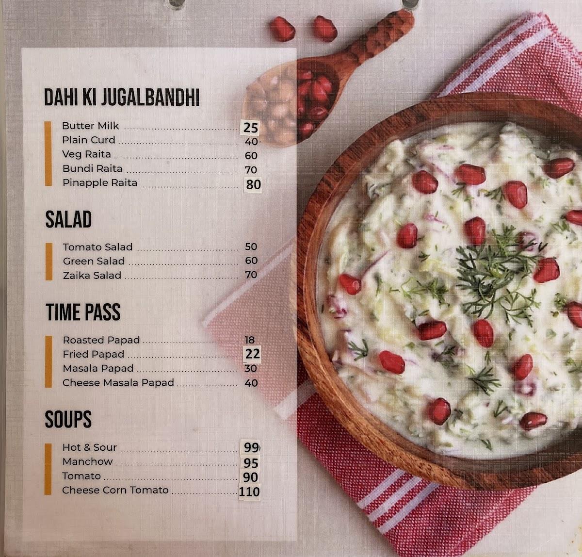 Menu at Desi Zaika, Kalol